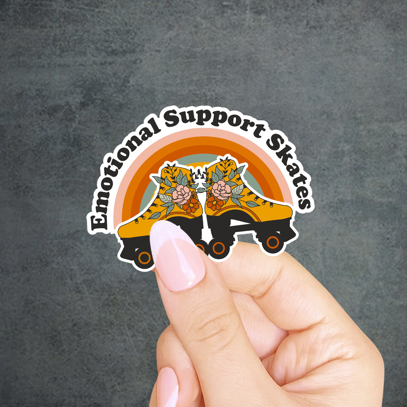Emotional Support Skates Sticker – Roller Revival